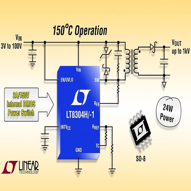 LT8304 - kontroler "H-grade" przetwornicy flyback | EP.com.pl
